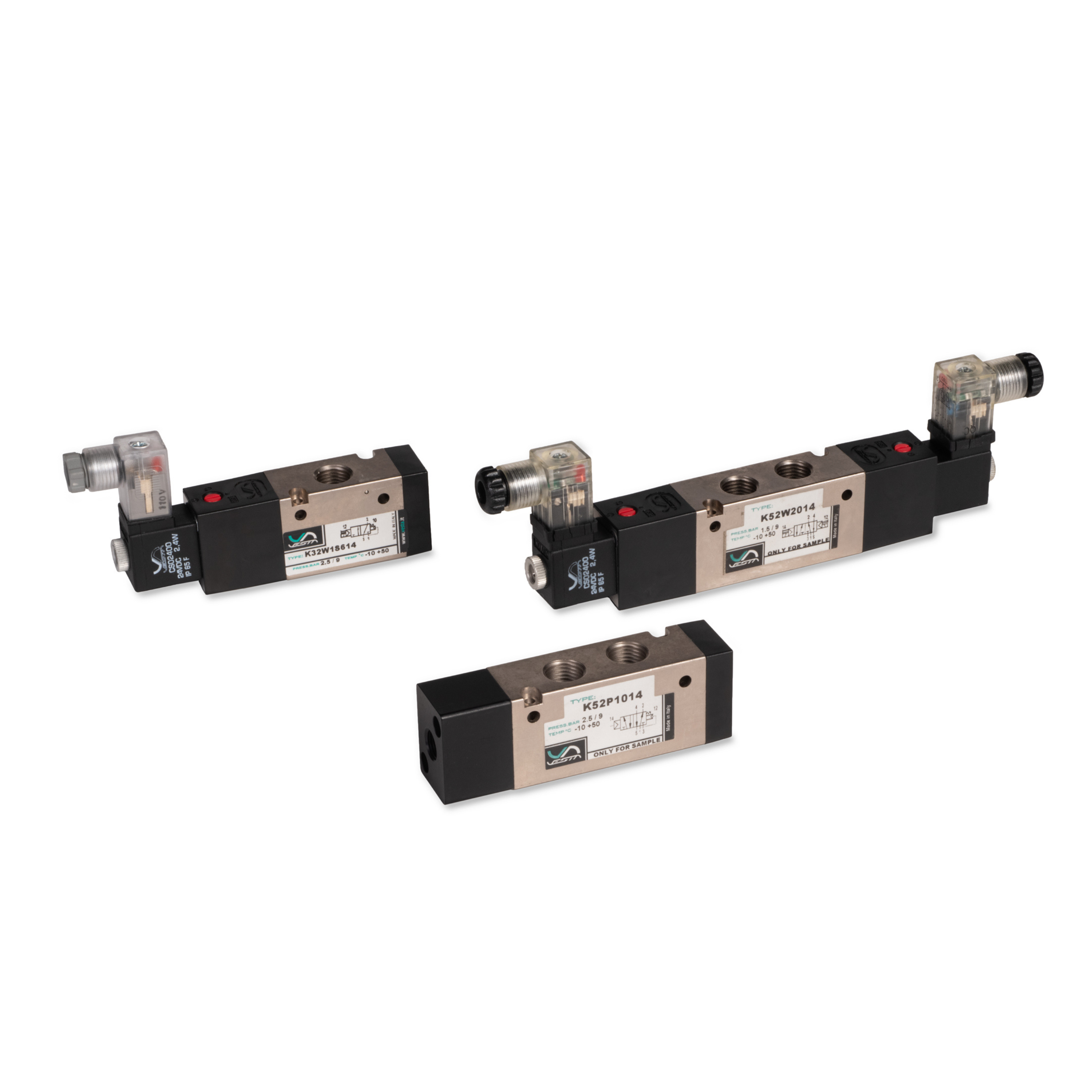 High-performances mini-valves and mini solenoid valves K series